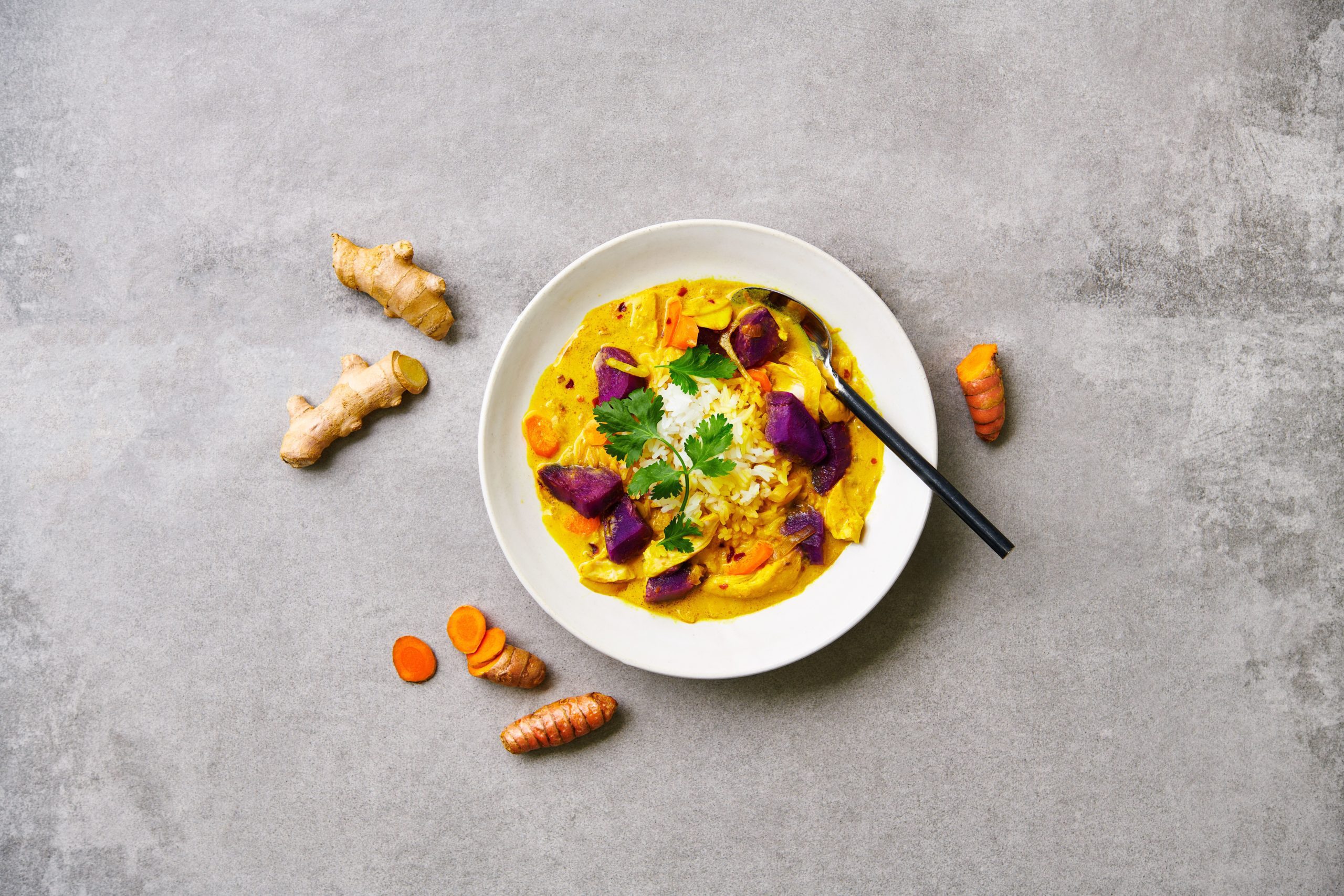 Turmeric Chicken Coconut Curry | Frieda's LLC - The Branded Produce Company