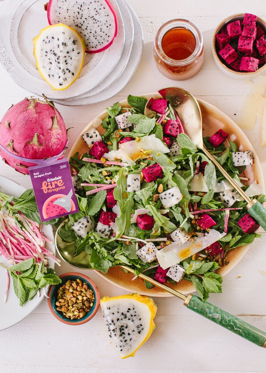 Watermelon Radish Dragon Fruit Salad | Frieda's LLC - The Branded ...